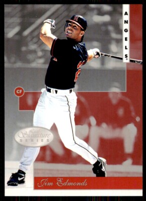 1996 Leaf Signature Series Jim Edmonds California Angels #46 MLB ...