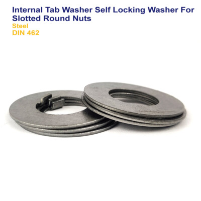 M8 to M100 INTERNAL SELF LOCKING WASHERS FOR SLOTTED ROUND NUTS STEEL ...