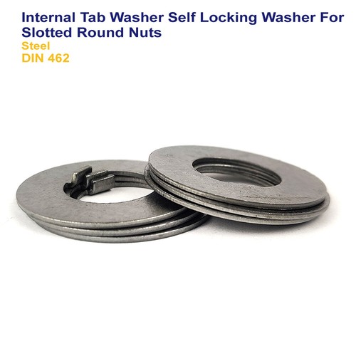 M8 to M100 INTERNAL SELF LOCKING WASHERS FOR SLOTTED ROUND NUTS STEEL ...