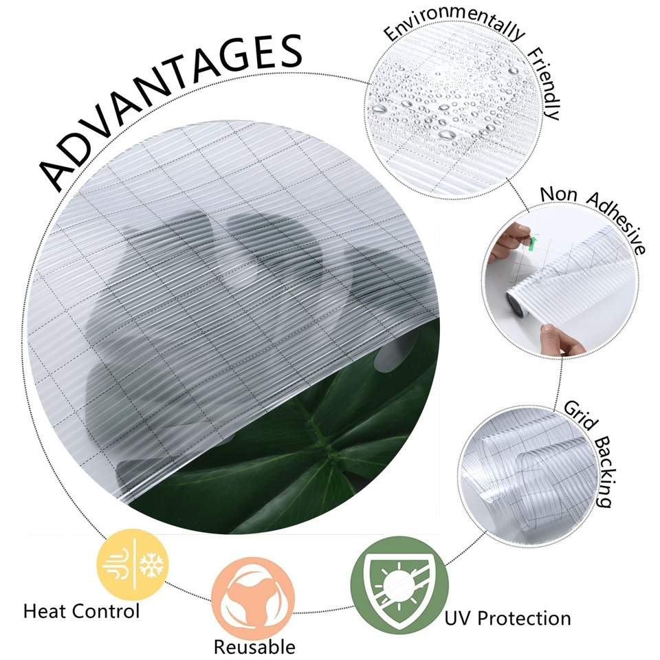 Reeded Glass Privacy Film, Frosted Window Vinyl, 3D Decorative Window ...