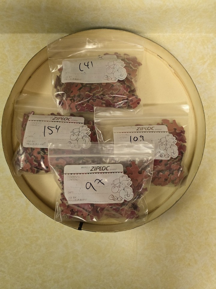 1970 Springbok Little Red Riding Hood’s Hood 500p Puzzle Circular Round ...