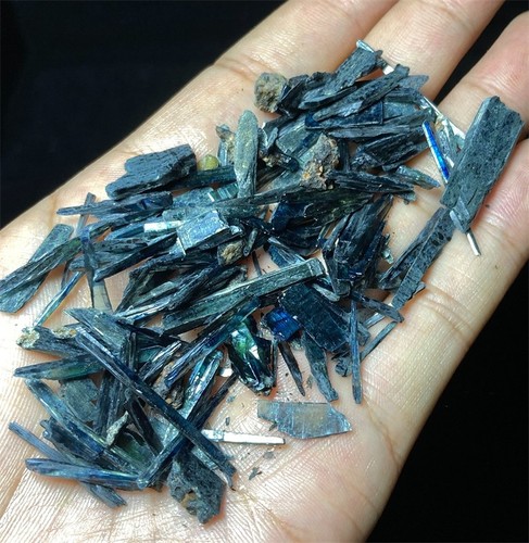 100ct EXCELLENT CLEAR BLUE GREEN VIVIANITE CRYSTALS SPECIMEN FROM ...