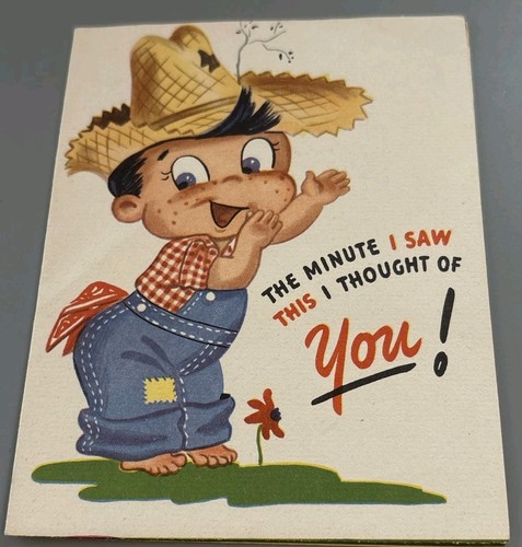 Novo-Laugh Greeting Card 1948 Vintage Comic #115 'Hi Yah-Chum' Barnyard ...
