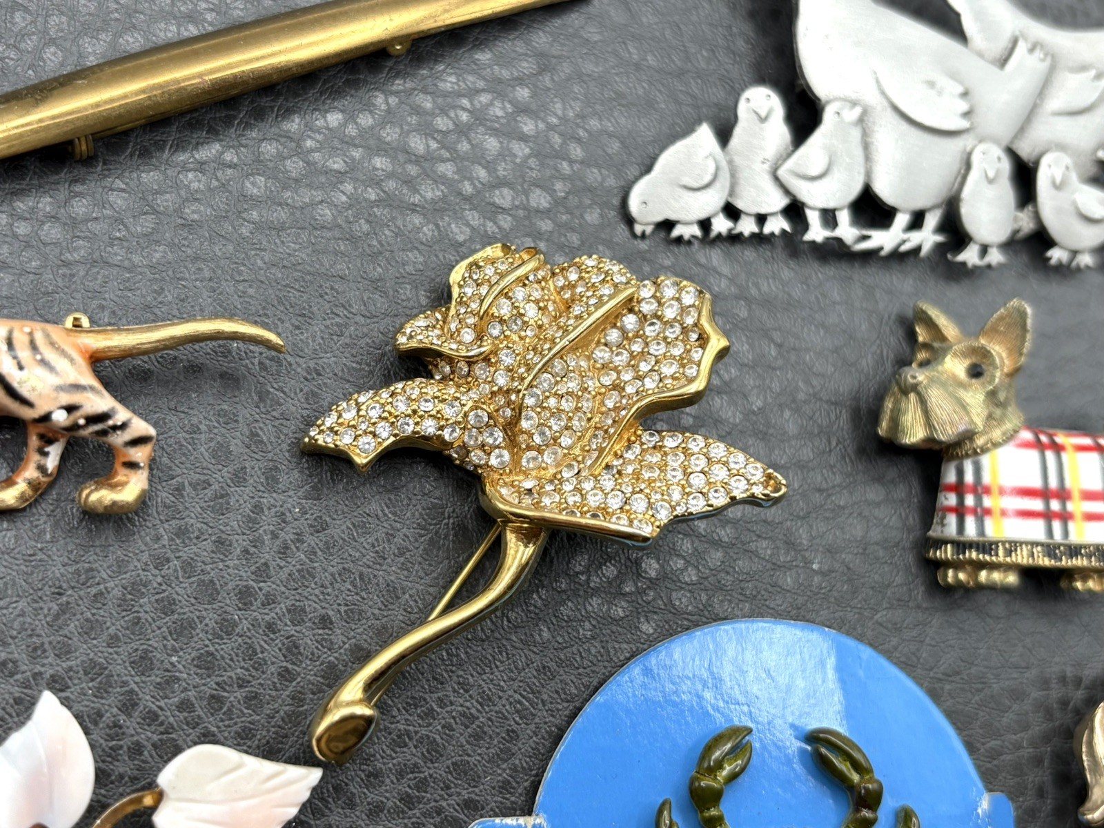 VTG Lot Of 12 Some SIGNED Silver Gold Tone Brooch Pins 1 Napier ...