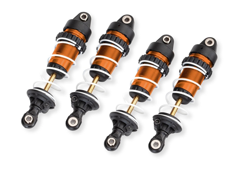 TRA10765-ORNG Orange Shocks GTR Long W/Springs (4) for Mini Maxx | eBay
