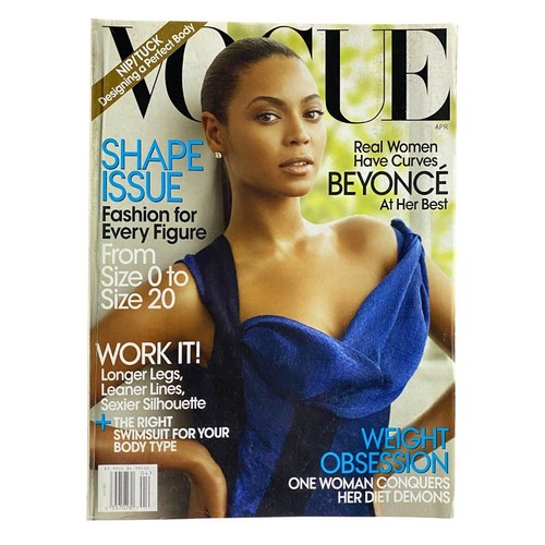 Vogue Magazine April 2009 Beyoncé Knowles Shape Issue No Label Vg Ebay