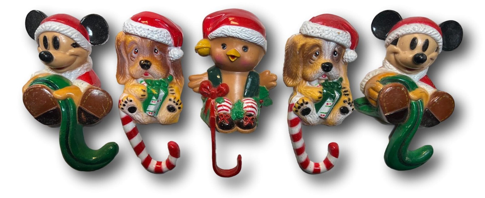 Vintage Disney Christmas Stocking Hanger Holder by Holpro Set x 5 ...