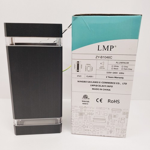 LMP 2 Pack LED Square Up and Down Lights Outdoor Wall Light Waterproof ...