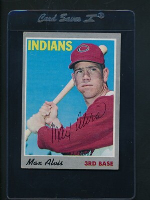 1970 Topps #85 Max Alvis Indians Signed Auto *C7602 | eBay