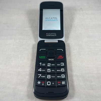 Alcatel OneTouch Retro 2017B - Black and Silver ( Boost Mobile ) Flip ...