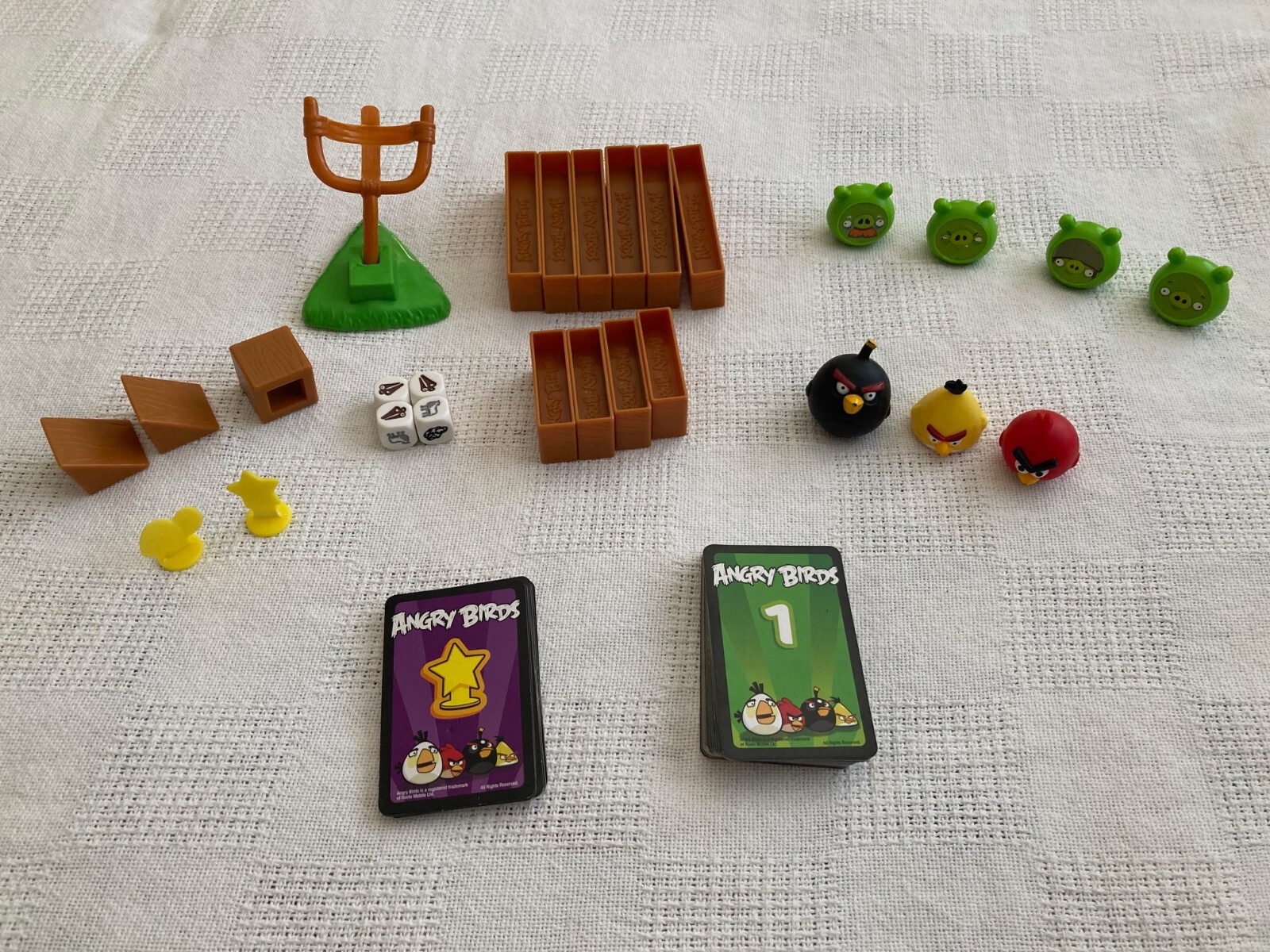 Angry Birds Knock On Wood Game Replacement Parts Pigs Launcher Blocks ...