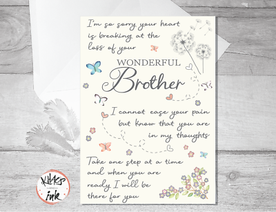 Sympathy Brother Quotes On Loss Of Brother Sympathy Cards & Templates