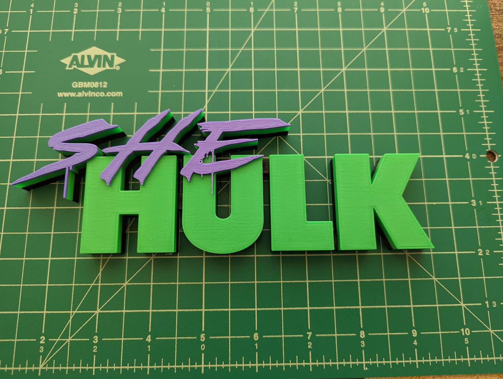 She-Hulk 3D printed art logo Marvel She Hulk | eBay