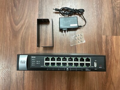 Cisco RV325 Dual Gigabit WAN VPN Router RV325-K9-NA w/ Rack Mounts ...
