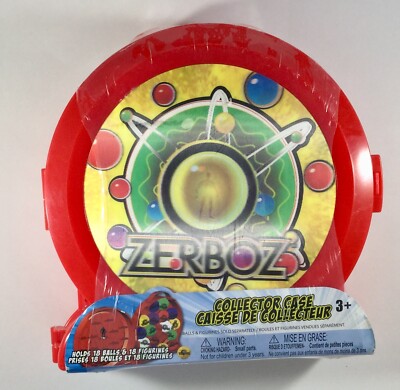 Zerboz Red Collector Case Holds 18 Balls & 18 Figurines Travel Case ...