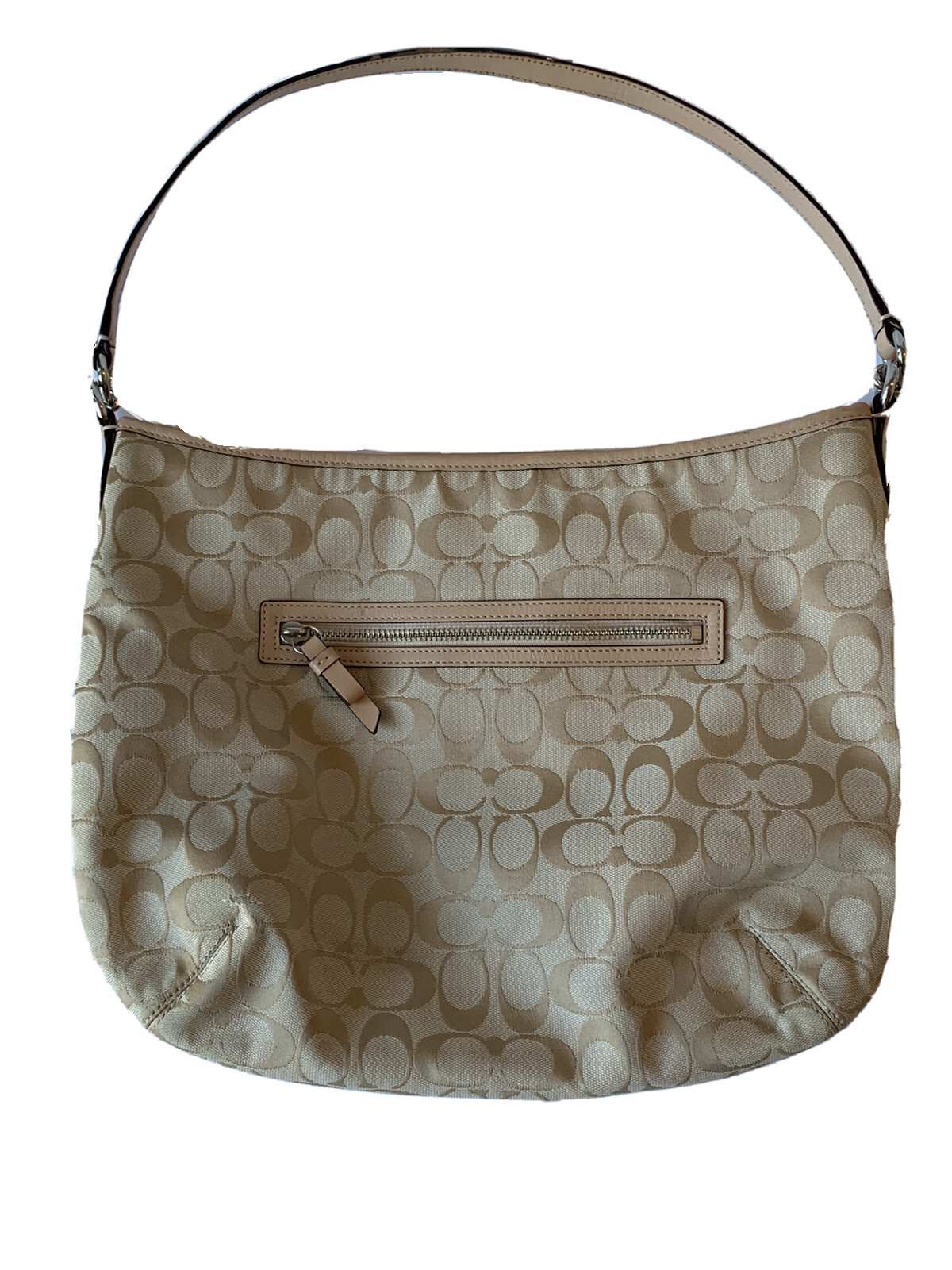 Coach Handbag/Purse Logo Short Shoulder Strap Cream P… - Gem