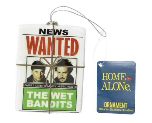 Home Alone The Wet Bandits Wanted Decoupage Christmas Tree Ornament New home-alone-the-wet-bandits-wanted-decoupage-christmas-tree-ornament-new
