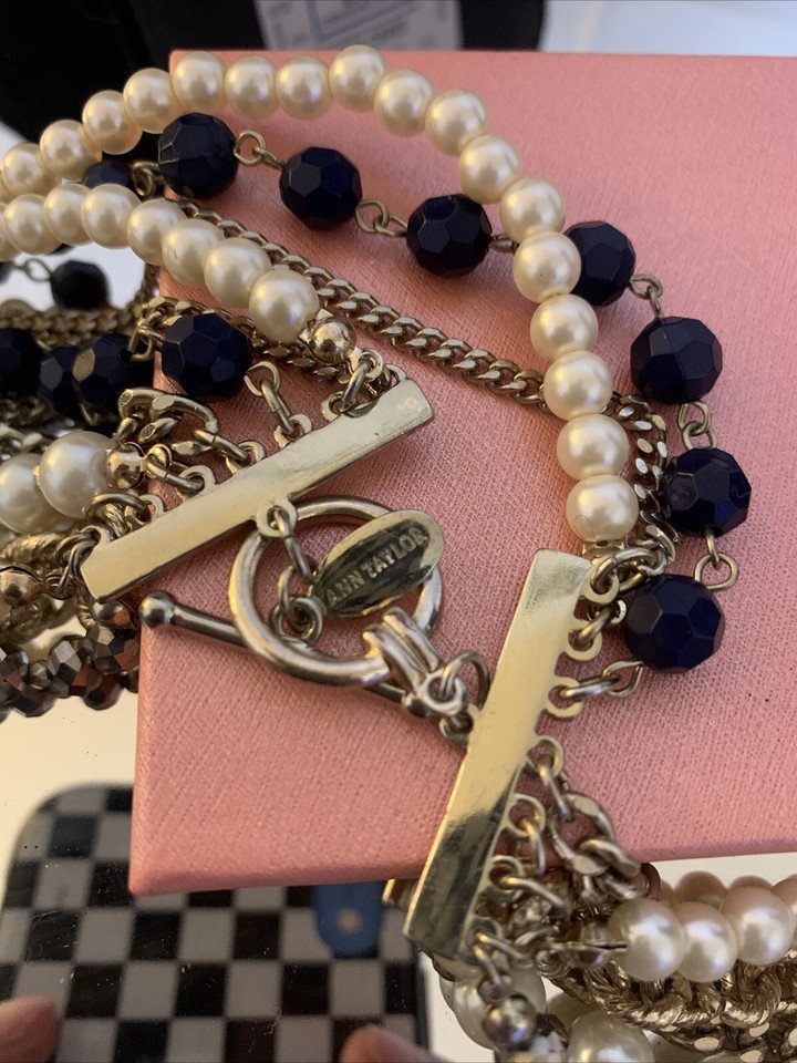 Vintage Ann Taylor Chain Link Layered Necklace 1990s. Sku101 | eBay