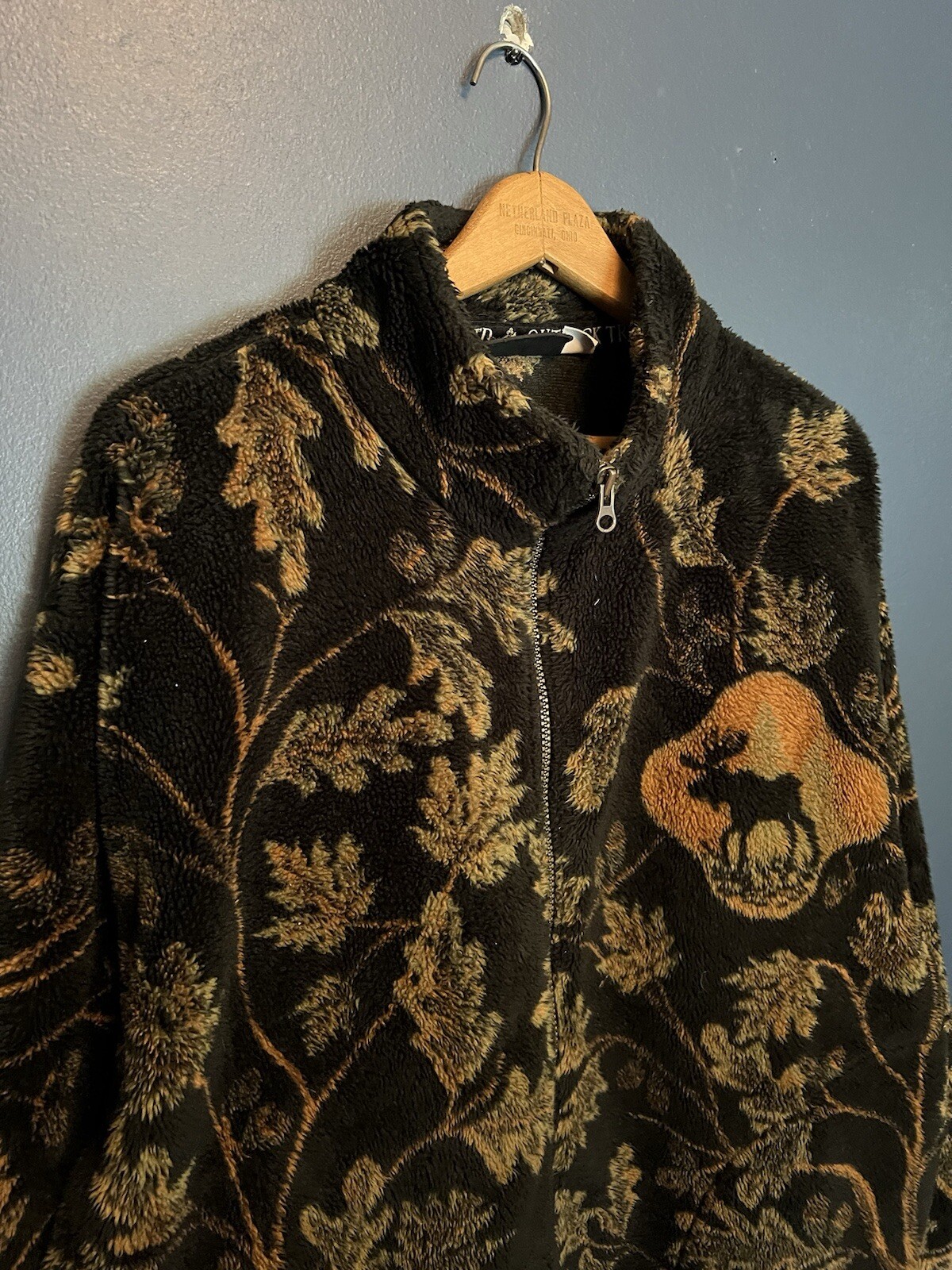 Vintage Outback Trading Company Moose Fleece Size Lar… - Gem