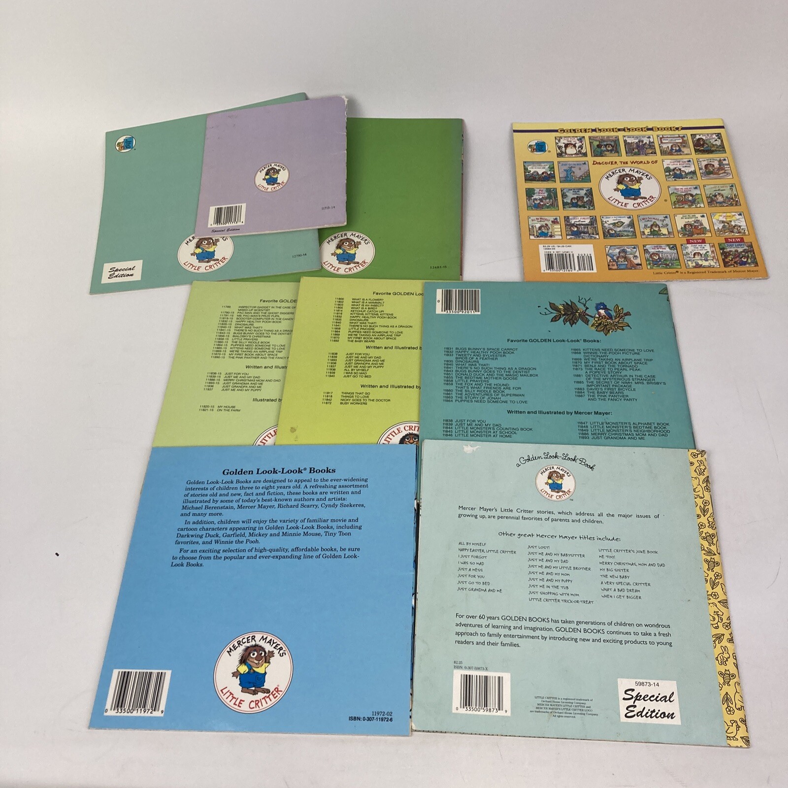 Lot 10 Mercer Meyer Little Critter Kids Paperback Golden Books Dad Mom ...