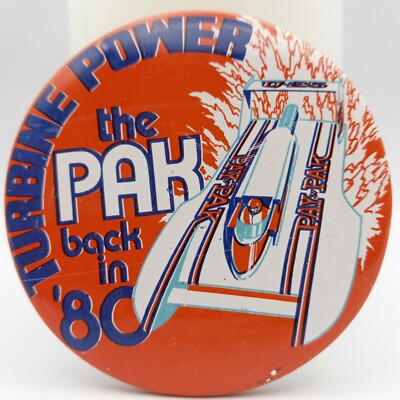 79 Back In 80 RaceTeam Pay N Pak Unlimited Hydroplane Pin button ...