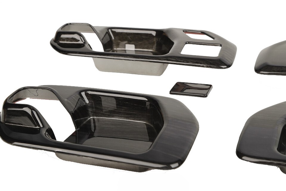 Black Wood Interior Door Handle Bowl Panel Cover Trim For Chevy ...