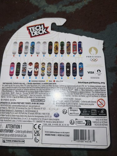 Tech Deck Paris Olympics 2024 Ultra Rare Aurel Giraud Fingerboard w ...
