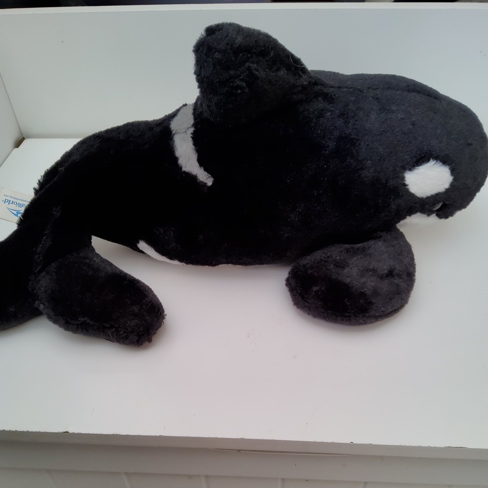 Vintage Sea World 14” Shamu Orca Killer Whale Plush Soft Toy | eBay UK
