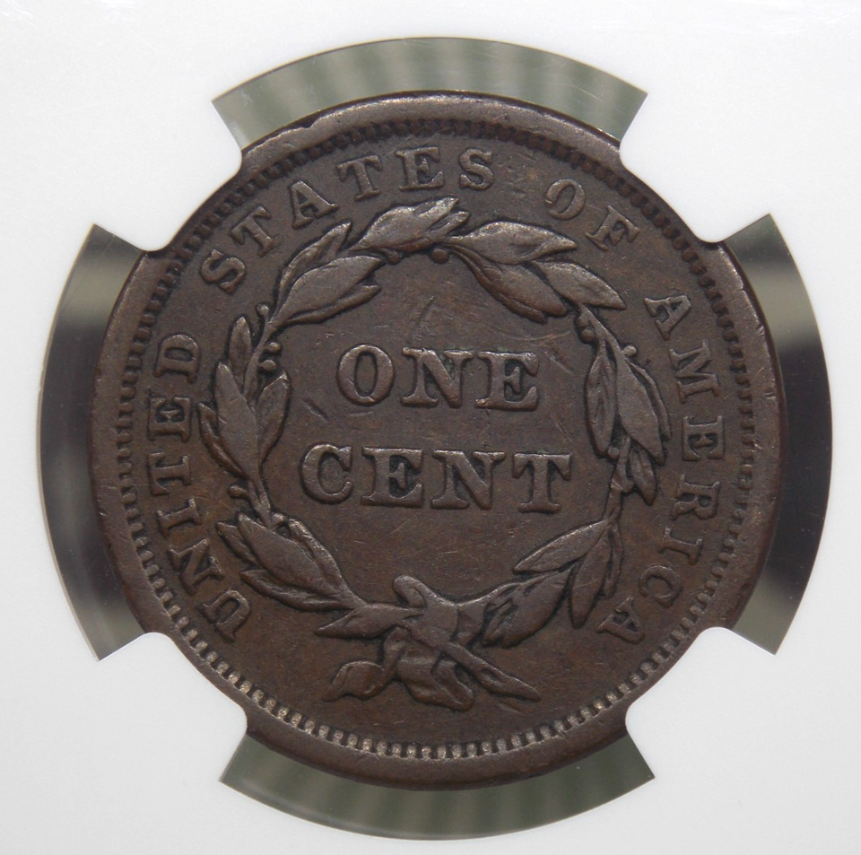 1840 Braided Hair Large Cent *SMALL DATE* 1c NGC VF20 BN #011 Very Fine ECC&C | eBay