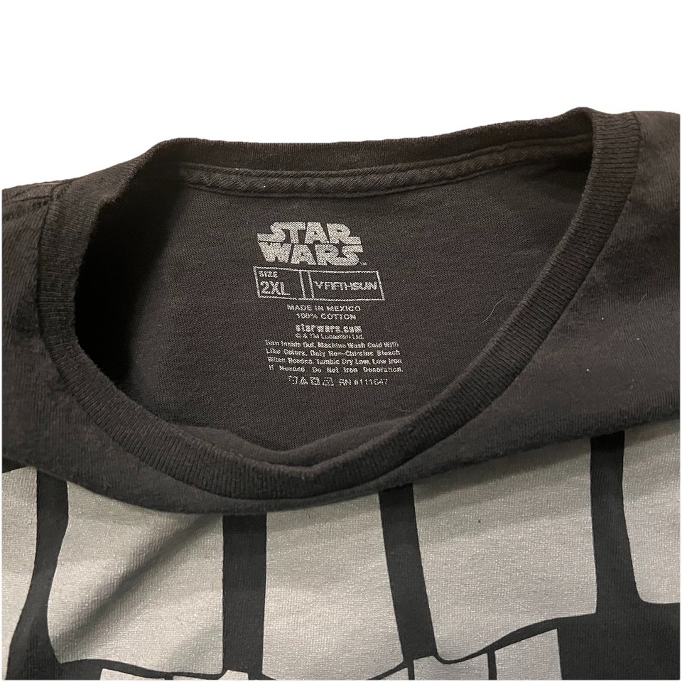 Mens Size 2XL Darth Vader Black Graphic Tee Star Wars | eBay