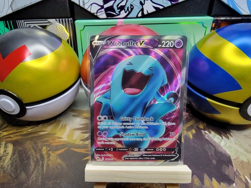 Wobbuffet V 191/202 Sword & Shield NM Ultra Rare Full Art Pokemon Card ...