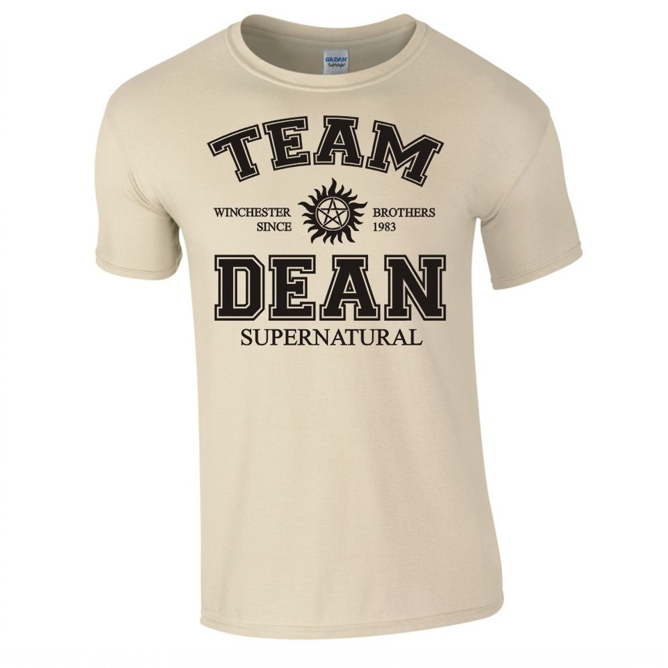SUPERNATURAL "TEAM DEAN" T SHIRT NEW | eBay