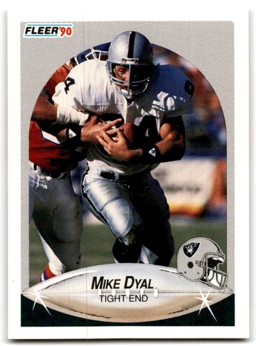 1990 Fleer Mike Dyal Rookie Los Angeles Raiders #252 | eBay