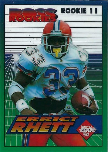 1994 Collector's Edge Boss Rookies Errict Rhett | eBay