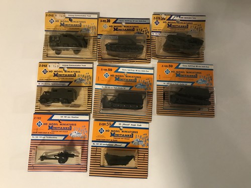 Lot of 8 NEW ROCO Minitanks HO Model Miniatures | eBay