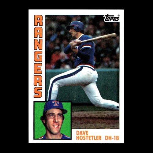 Dave Hostetler 1984 Topps Texas Rangers #62 R320C 67 | eBay
