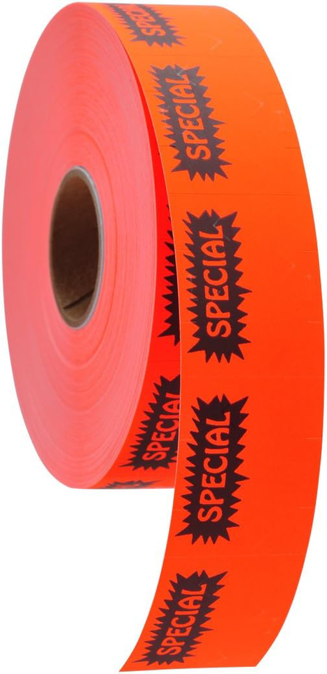 Black Reverse Starburst Print on Fluorescent Red "Special" Pricing ...