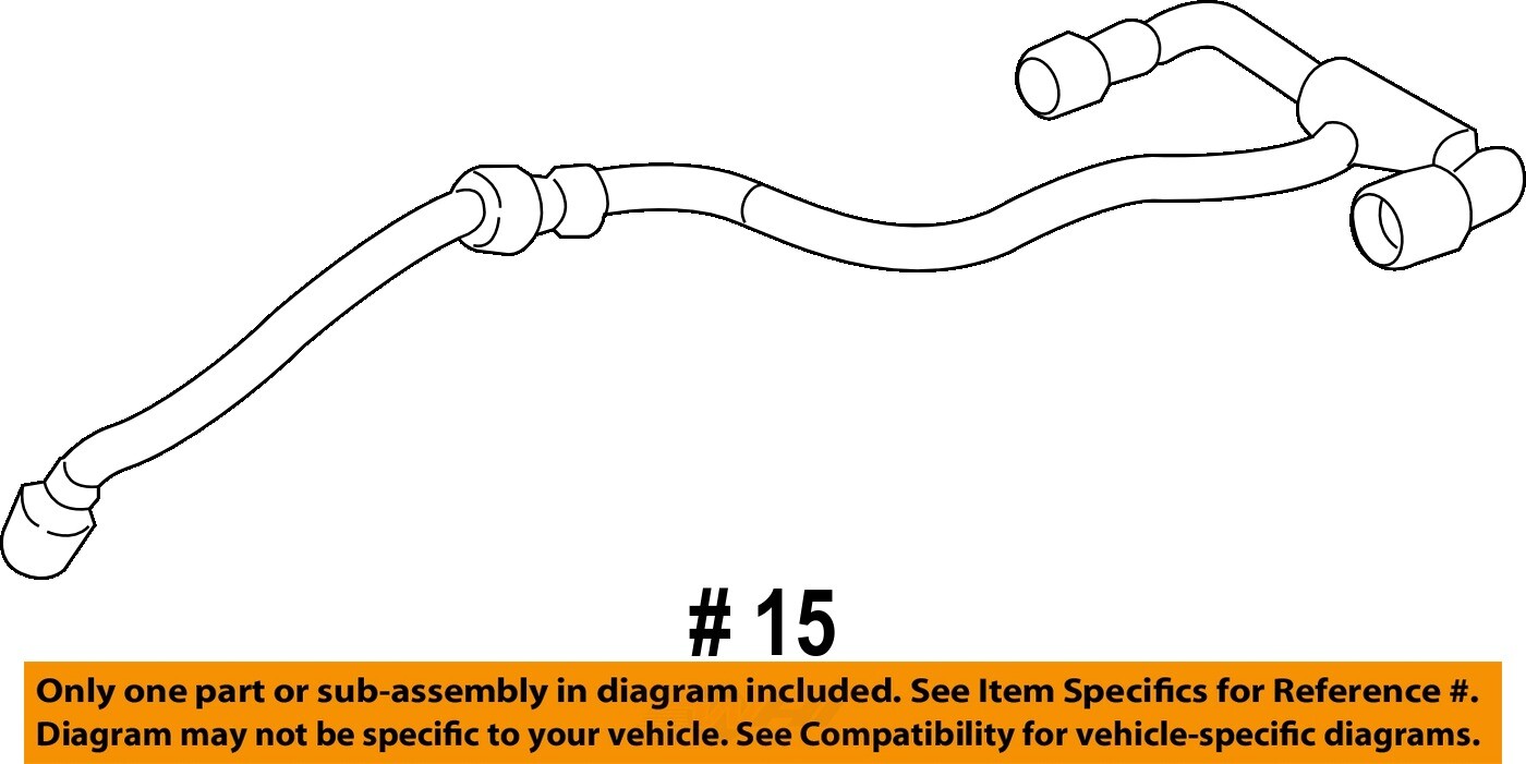 2018-2020 EQUINOX TERRAIN 1.5 FRESH AIR PCV TUBE HOSE NEW GM # 12687544 ...