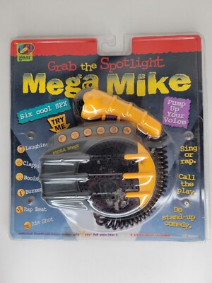Mega Mike Grab the Spotlight Toy Microphone by Yes Gear Vtg | eBay