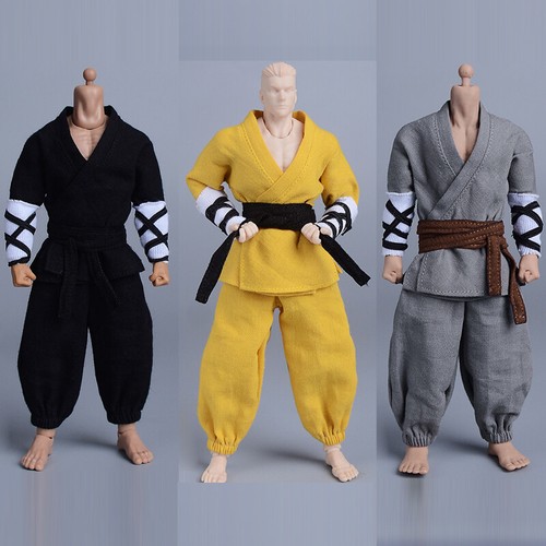 1/12 Scale Samurai Clothing Training Clothes for 6'' Action Figure Body ...