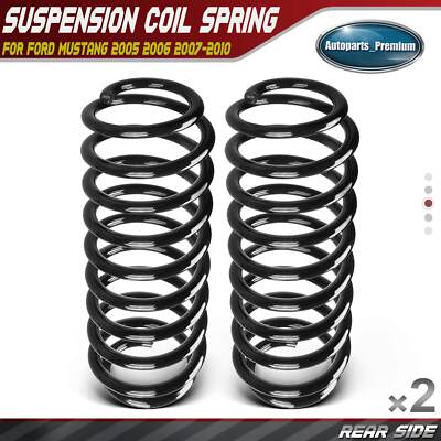 2x Coil Springs for Ford Mustang 2005 2006 2007 2008 2009 2010 Rear ...