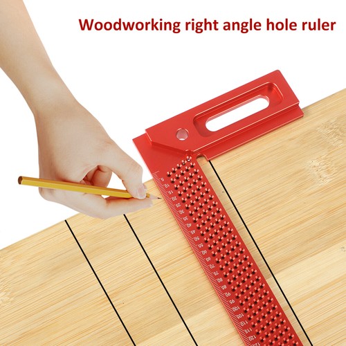 L-Type Hole Ruler Precise Woodworking Scriber Measuring Tool Right ...