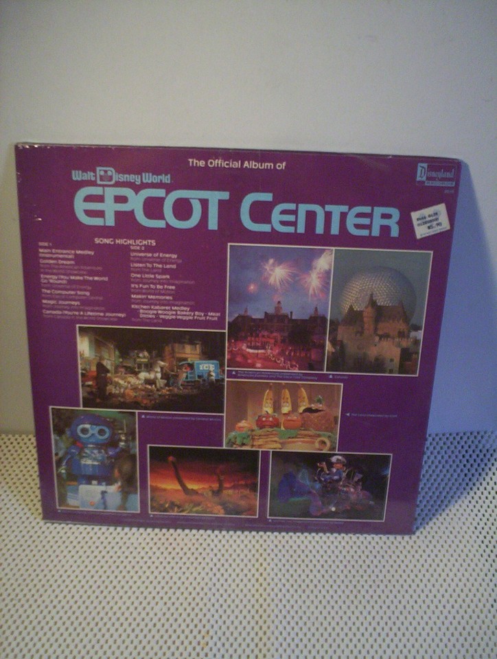 The Official Album Of Disney Epcot Center Sealed Vinyl #2519 (1983 ...