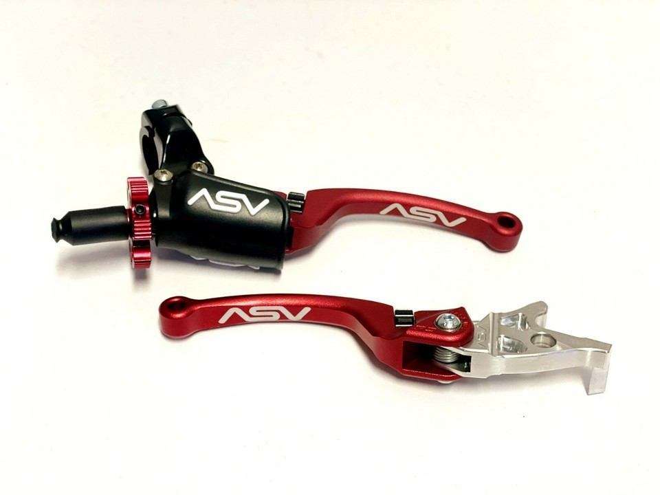 ASV C6 Pro Pack Brake & Clutch Lever Red TRX 400EX / 300EX / 250EX ...