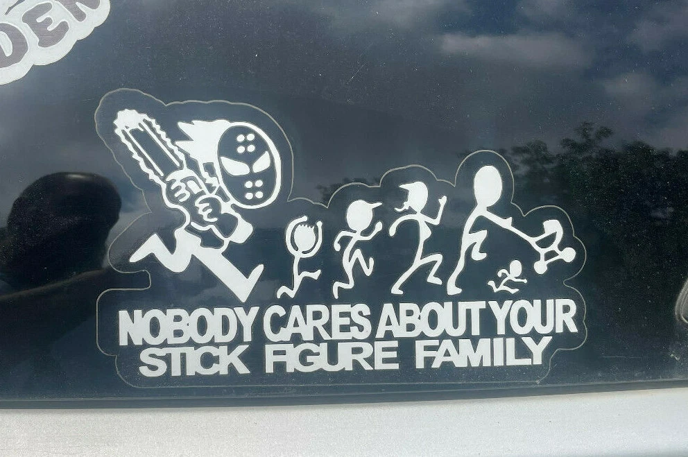 Stick Family Decals Car