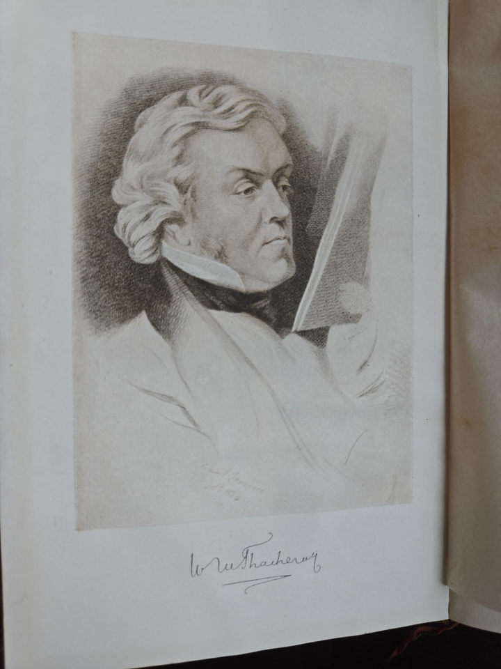 4 Volumes William Thackery Leather Goldleaf 1900 London Essays, Barry ...