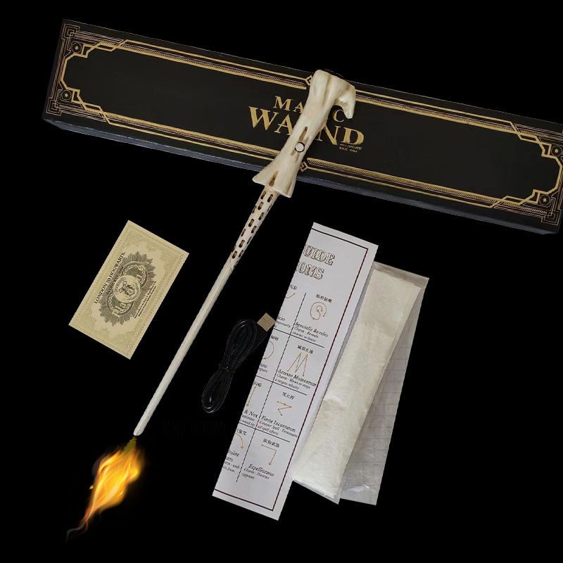 Harry Potter Magic Fire Wand Shooter Fireball Firing Wand Dumbledore ...