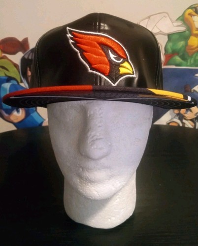 New Era 9fifty NFL Arizona Cardinals Leather Snapback Logo Underbrim ...