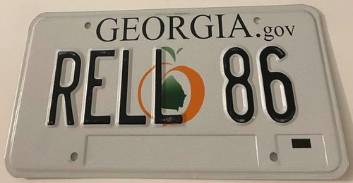 RELL 86 Vanity License Plate Georgia Chicago Lil Rell Rapper Rap Music ...
