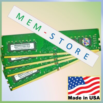 64GB 4x16GB DDR4-2666 UDIMM RAM Upgrade for HP EliteDesk 800 G3 Series ...